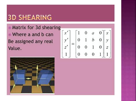 D Transformation In Computer Graphics PPTX
