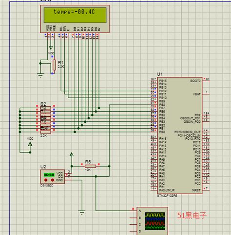 ds18b20与stm32连接图 ds18b20与单片机连接图 伤感说说吧