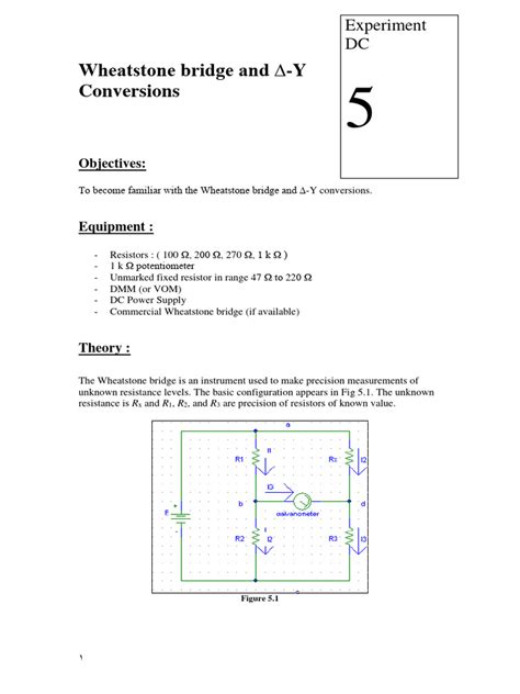 Experiment 5 Pdf Resistor Electrical Resistance And Conductance Experiment 5 Pdf Resistor Electrical Resistance And Conductance