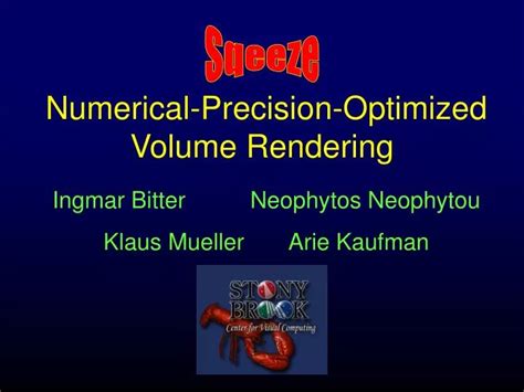Ppt Numerical Precision Optimized Volume Rendering Powerpoint