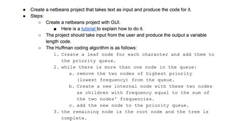 solved create a netbeans project that takes text as input