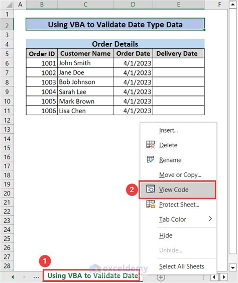 Using Excel Data Validation In Date Format 4 Examples