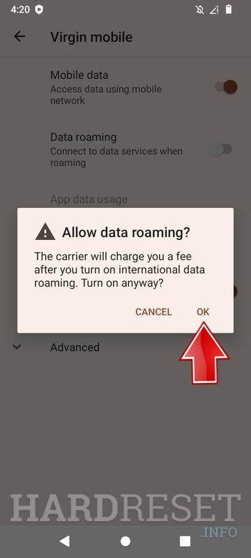 How To Turn On And Turn Off Data Roaming On Redmi A2
