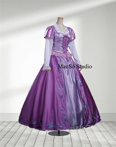 Tangled Rapunzel Cosplay Prom Dress Purple Gown Cosplay Ball Gown Wome