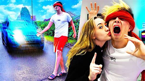 BLINDFOLDED By My GIRLFRIEND For 24 HOURS!! (Challenge) - YouTube