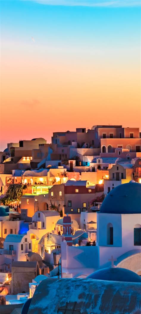 Oia Wallpaper 4k Santorini Greece Sunset
