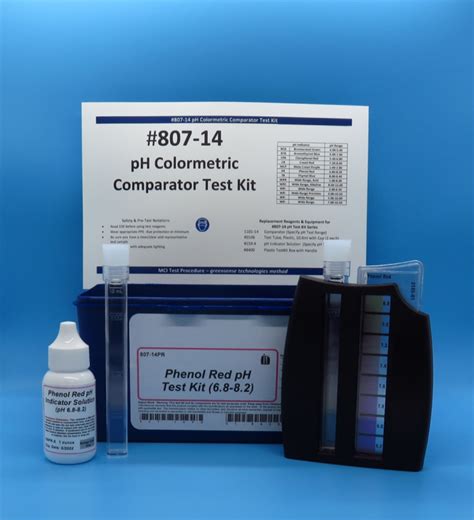 Ph Test Kit Phenol Red 6 8 8 2 Ph Range Electro Glo Distribution