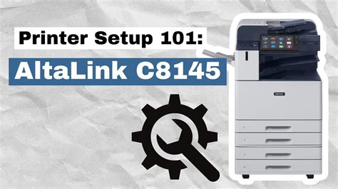 Printer Setup 101 Altalink C8145 Clearing Paper Jams Youtube