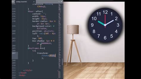 How To Create An Analog Animated Clock With Html And Css Full Tutorial