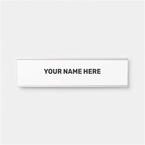 Simple Minimal Text Style Door Sign Zazzle