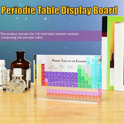 2pcs Color Periodic Table Display With Elementsac Vicedeal