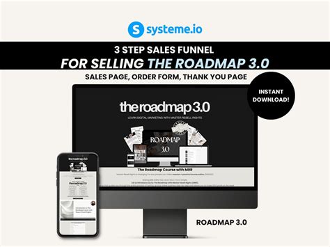 Roadmap Funnel Systemeio Landing Page Website Template Sales