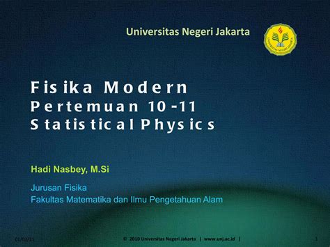 fisika modern 10 statistical physics ppt
