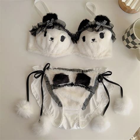 Panda Bear Kawaii Princess Lingerie Set Kawaii Lingerie Sets