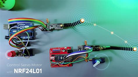 how to control servo motor wirelessly by nrf24l01 transceiver module