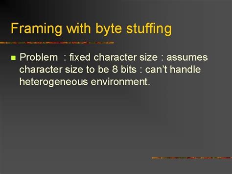 Data Link Layer Data Link Layer Design Issues