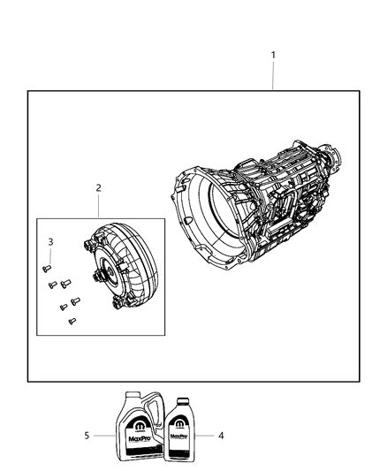 Transmission Transaxle Assembly Of Automatic Transmission 2012 Ram 5500