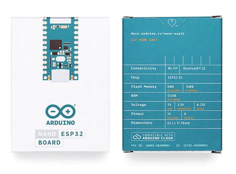 arduino nano esp32 without headers abx00092 ptsolns