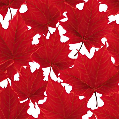 Premium Photo Seamless Pattern Of Maple Leaf