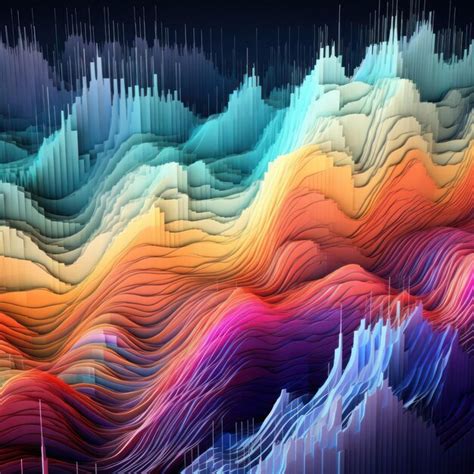 Premium Ai Image Color Sound Wawe Bar