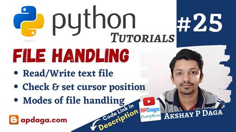 Python File Handling Tutorial By Apdaga