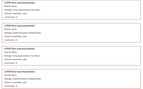 Php Array Undefined Variables When Trying To Retrieve Imap Results