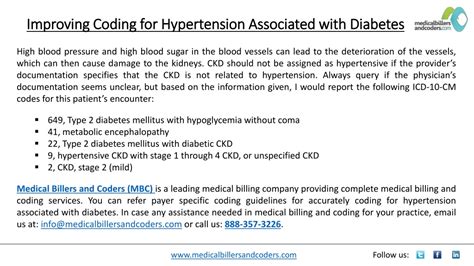 Ppt Improving Coding For Hypertension Associated With Diabetes