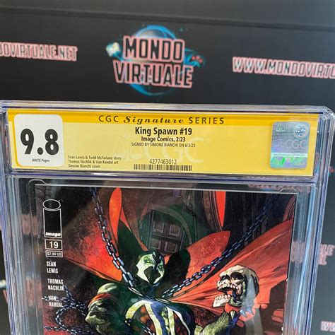 King Spawn 19 Cgc Comics 98 Signed By Simone Bianchi Image Comics