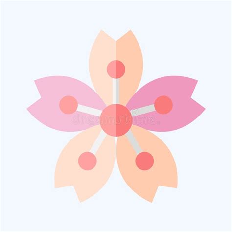 Icon Sakura Related To Sakura Festival Symbol Flat Style Simple