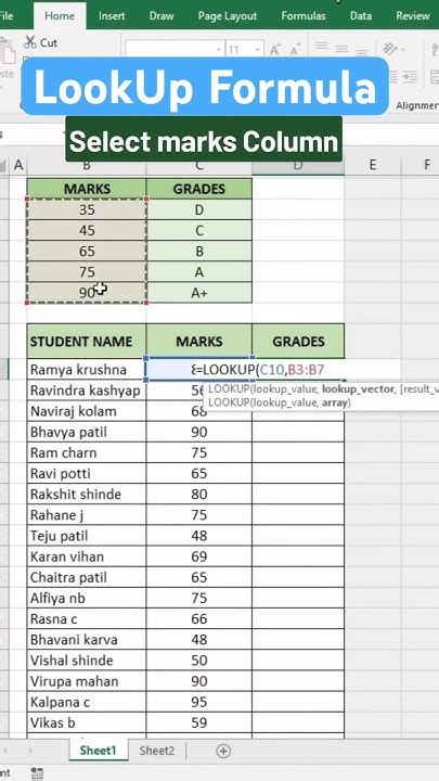 Lookup Formula Exceltricks Exceltips Dataanalytics Excelshortcuts Trendingshorts Excel