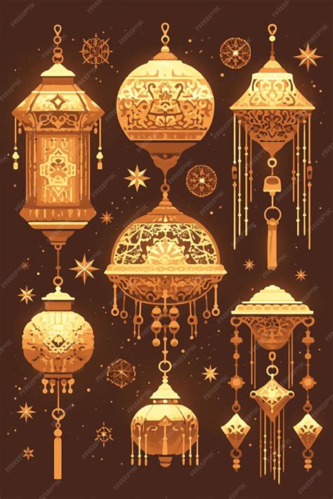 Filipino Parol Lantern Patterns With Star Shapes Premium Ai Generated