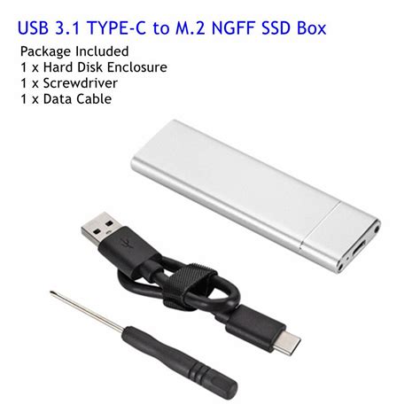 USB 3 1 TYPE C To M 2 NGFF SSD Mobile Hard Drive D Grandado