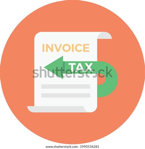 Invoice Vector Flat Colour Icon Stock Vector Royalty Free 1990536281