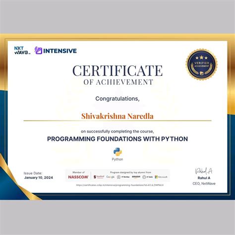 Happy To Share My Progress With You All Shivakrishna Naredla