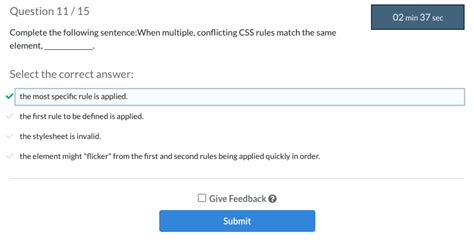 Solved 02 Min 37 Sec Question 1115 Complete The Following