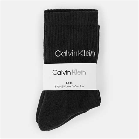 Calvin Klein Logo Crew Socks 3 Pack Womens Crew Socks Frasers