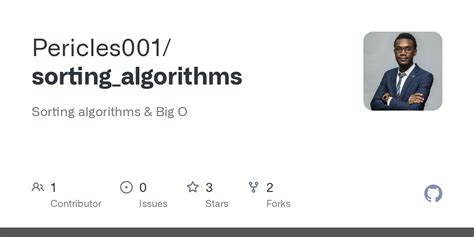 GitHub Pericles Sorting Algorithms Sorting Algorithms Big O