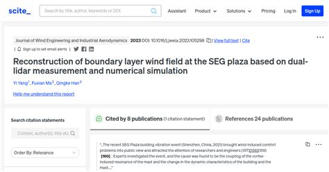 Reconstruction Of Boundary Layer Wind Field At The Seg Plaza Based On Dual Lidar Measurement And