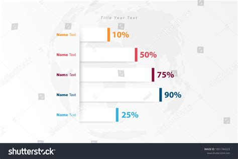 Infographic Colorful Data Bar Table Chart Stock Vector Royalty Free Shutterstock