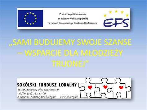 Ppt Sami Budujemy Swoje Szanse Wsparcie Dla M Odzie Y Trudnej Powerpoint Presentation Id