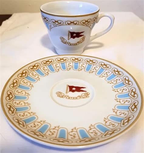 Rms Titanic 1st Class Wisteria Teacup With Saucer Pre Sale £3144