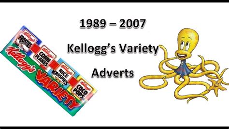 1989 2007 Kelloggs Variety Cereal Advert Compilation Youtube
