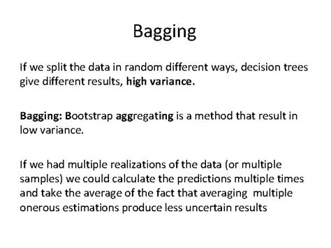 Lecture Bagging Random Forest And Boosting CS