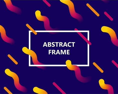 Premium Vector Abstract Frame Gradient Copy Rectangular Frame On A Blue Background With A