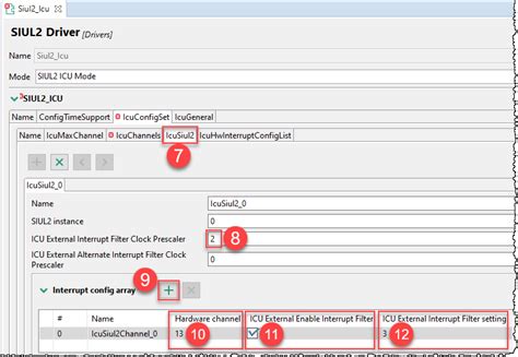 siul2 external interrupt example project using s32k3 rtd without