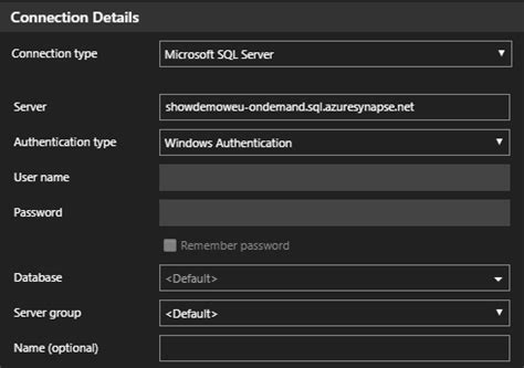 Connect to Synapse SQL with Azure Data Studio - Azure Synapse Analytics | Microsoft Learn