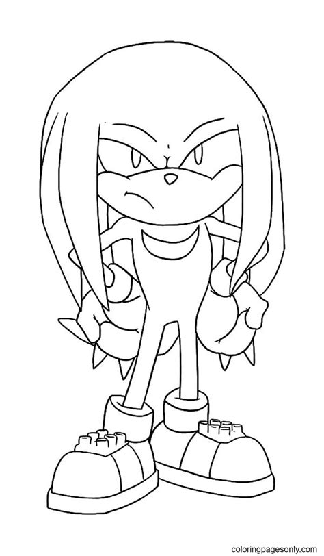 Sonic The Hedgehog Knuckles Coloring Page Free Printable Coloring Pages Porn Sex Picture