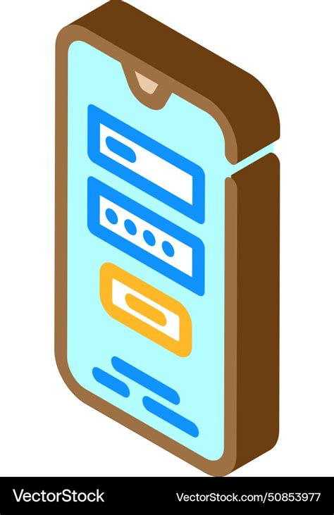 Affordance Ux Ui Design Isometric Icon Royalty Free Vector