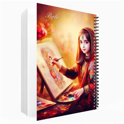 قیمت و خرید دفتر طراحی 50 برگ انتشارات بله مدل کاغذ ضخیم طرح دختر نقاش