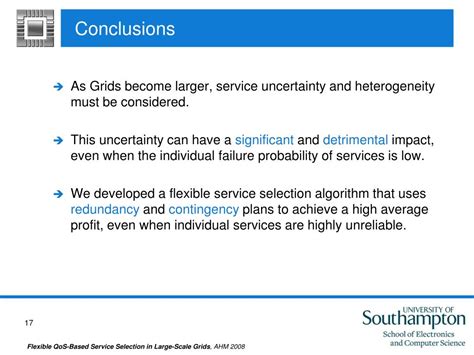 Ppt Flexible Qos Based Service Selection In Large Scale Grids